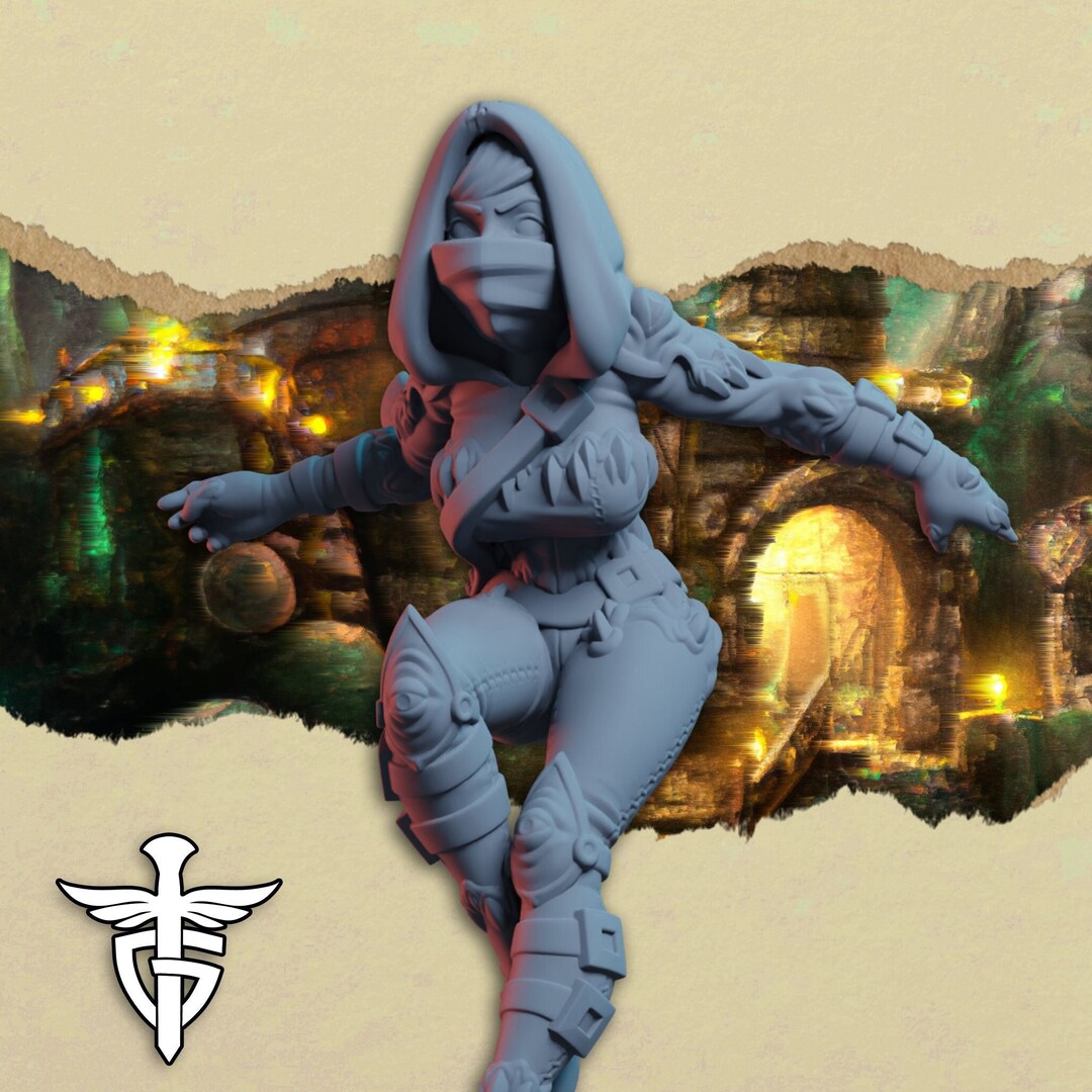 Female Mimic Symbiote Rogue Miniature in 32mm/75mm Scales by - Etsy