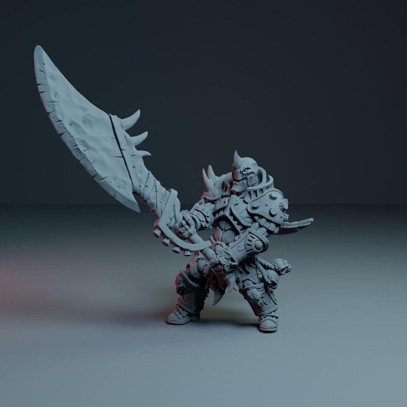 Modular Warforged Monster Hunter Barbarian Miniature many - Etsy