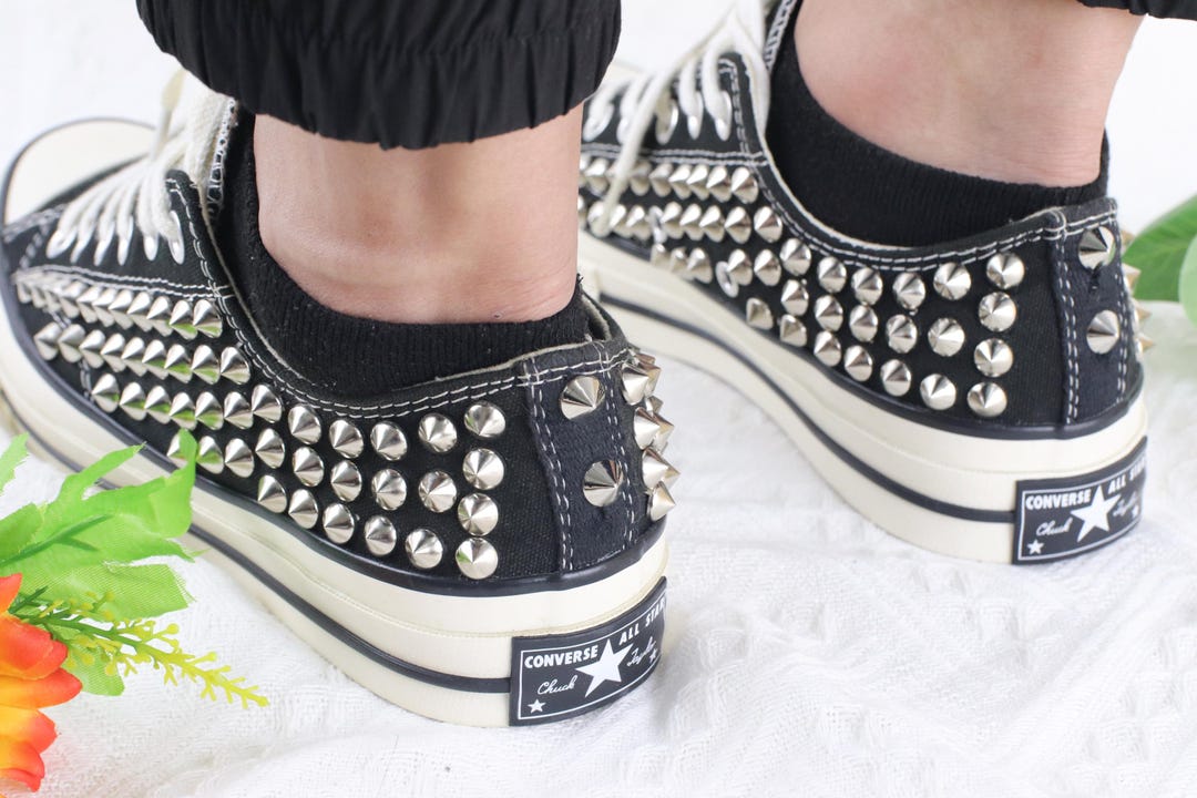 Spiked Converse Chuck Taylor Shoes: Punk Rock Studded Sneakers - Etsy