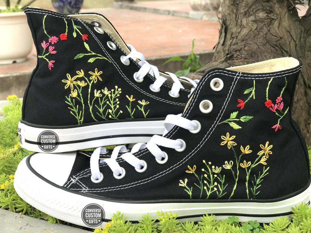 Embroidered Converse, Custom Embroidered Converse, Embroidered Converse ...