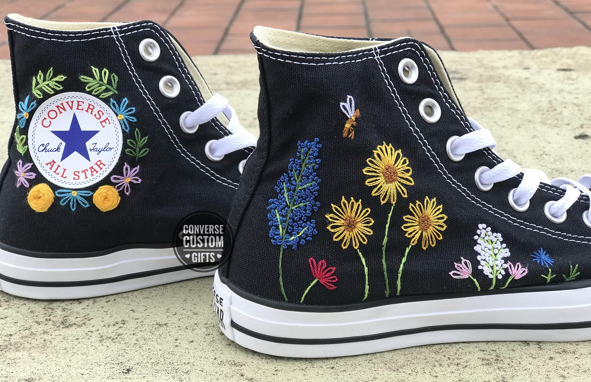 Converse Custom High Tops/ Converse Custom Shoes/ Custom - Etsy