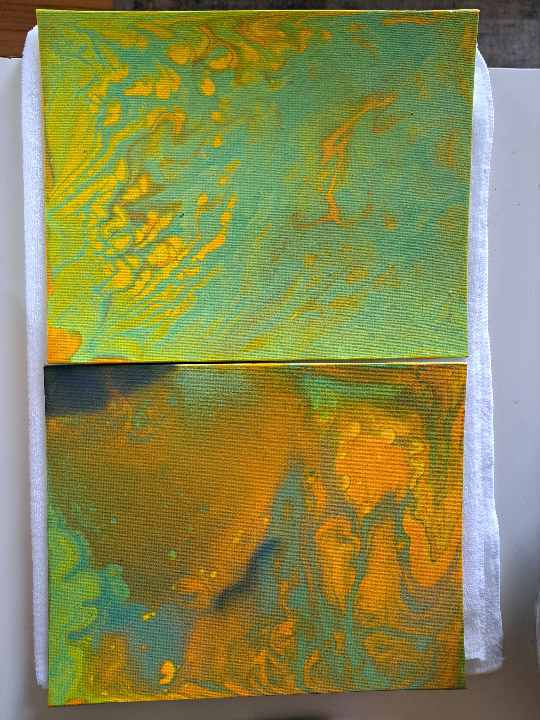 Acrylic Pour Canvas Set - Etsy