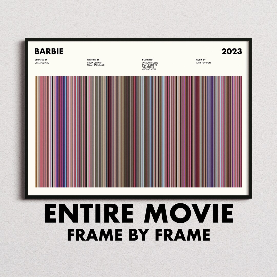 Barbie Movie Barcode Print Barbie Movie Print Barbie Movie - Etsy Singapore