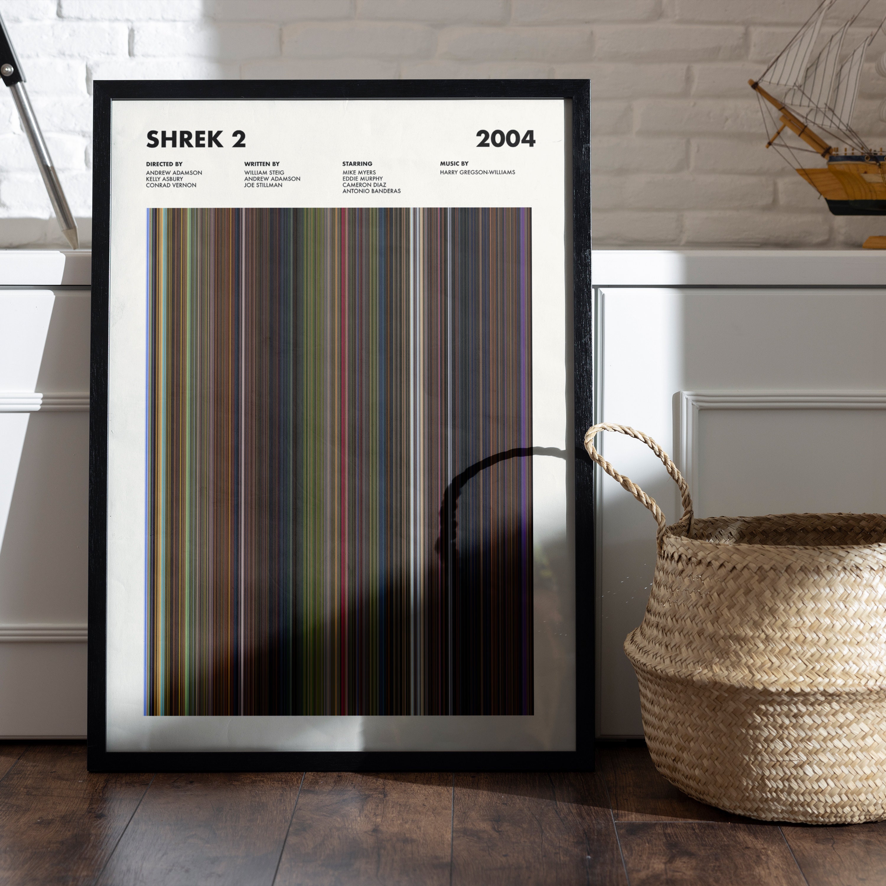 Shrek 2 Movie Barcode Print, Shrek 2 Print, Shrek 2 Poster, Shrek 2 ...