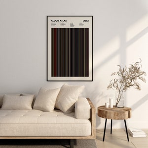 Cloud Atlas Movie Barcode Print, Cloud Atlas Print, Cloud Atlas Poster ...