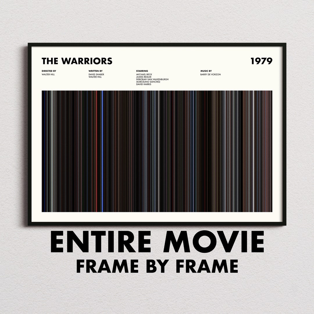 The Warriors Movie Barcode Print, the Warriors Print, the Warriors ...