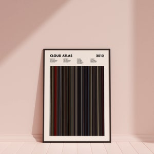 Cloud Atlas Movie Barcode Print, Cloud Atlas Print, Cloud Atlas Poster ...