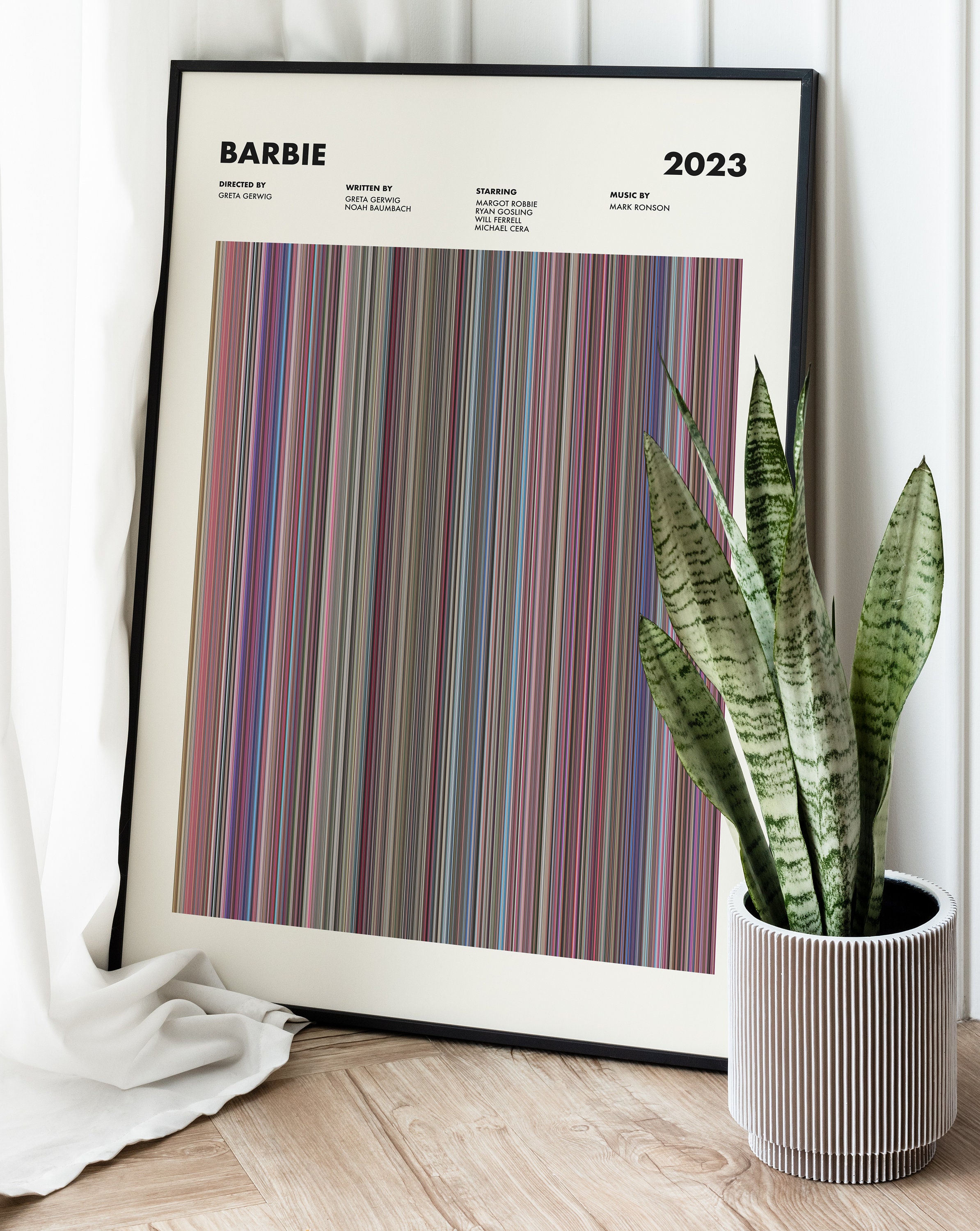 Barbie Movie Barcode Print Barbie Movie Print Barbie Movie - Etsy Singapore