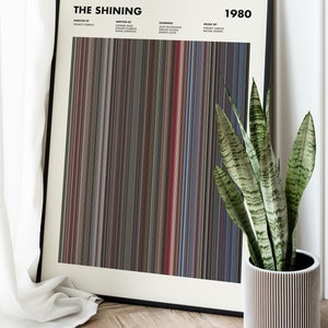 The Shining Movie Barcode Print, the Shining Print, the Shining Poster ...