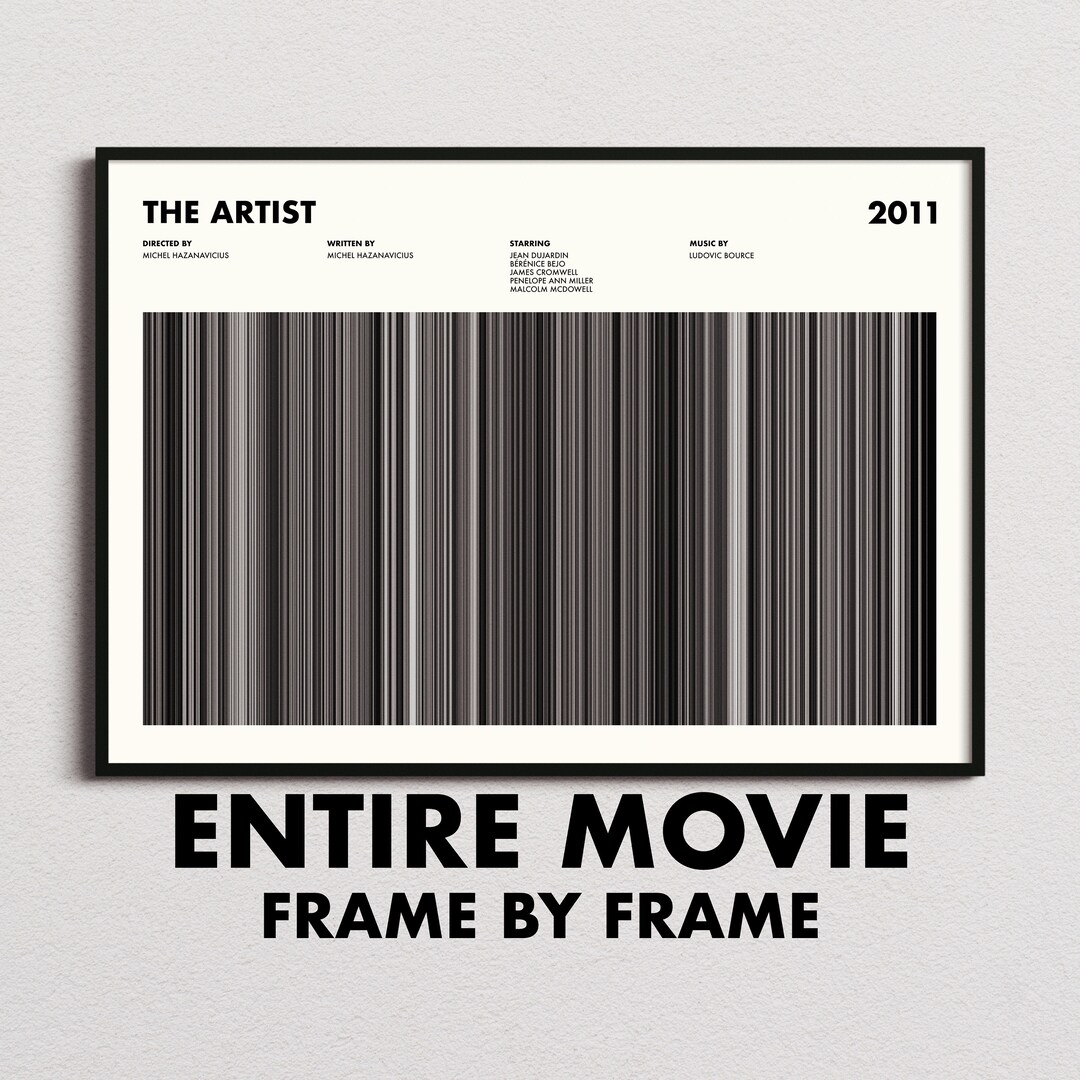 The Artist Movie Barcode Print, the Artist Print, the Artist Poster ...