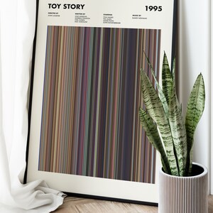 Toy Story Movie Barcode Print, Toy Story Print, Toy Story Poster, Toy ...