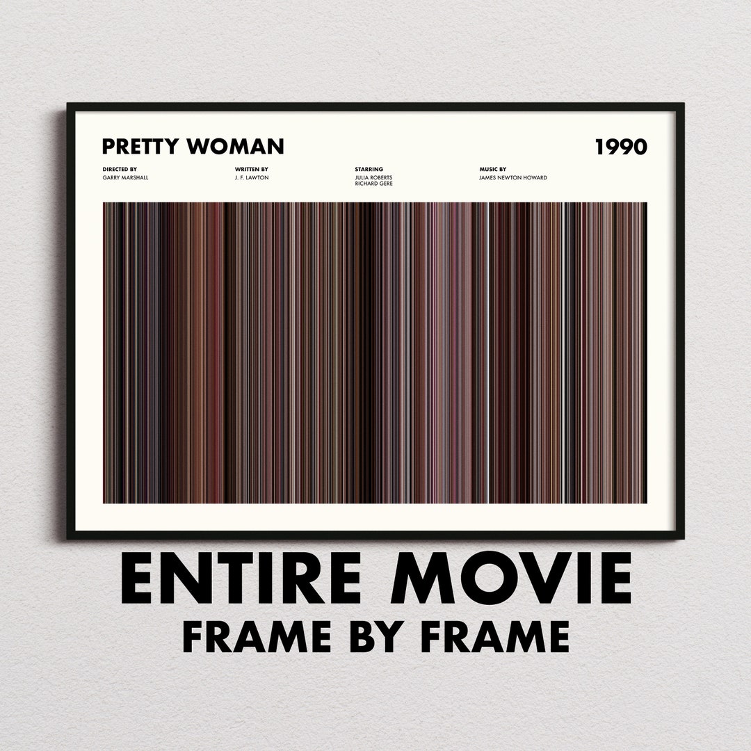 Pretty Woman Movie Barcode Print, Pretty Woman Print, Pretty Woman ...