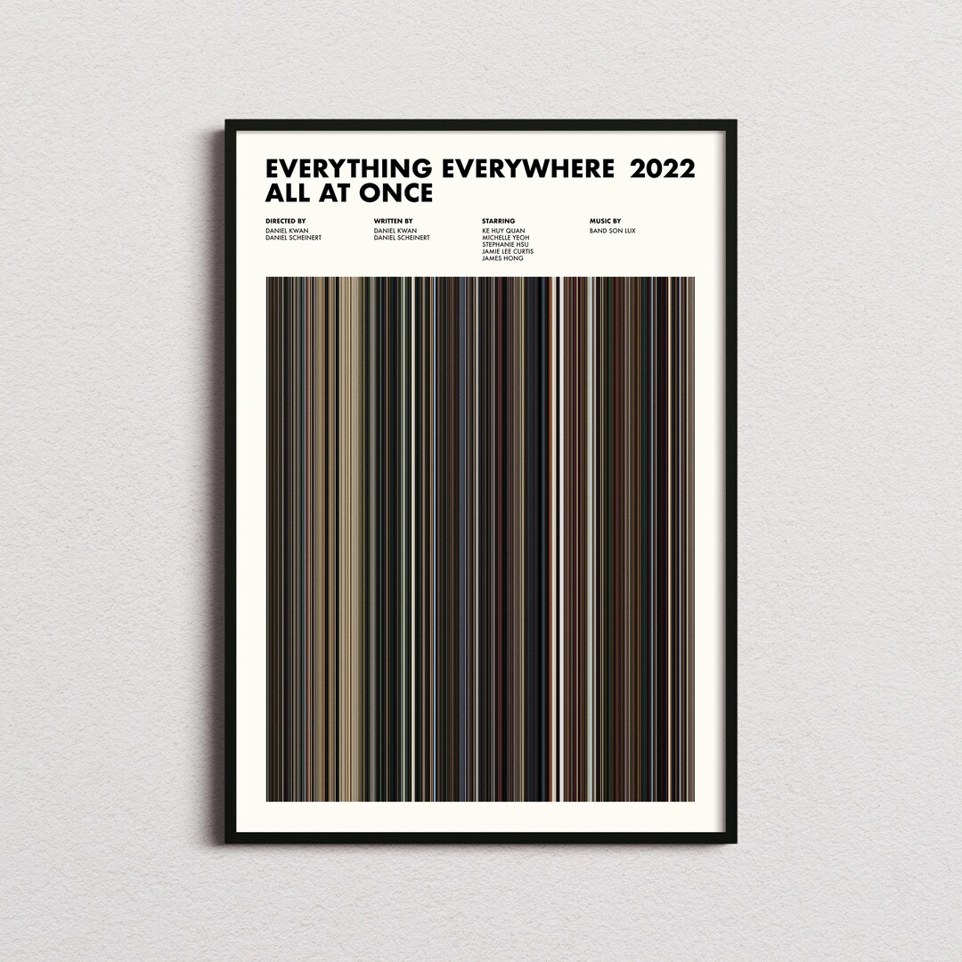 Everything Everywhere All at Once Movie Barcode Print - Etsy UK