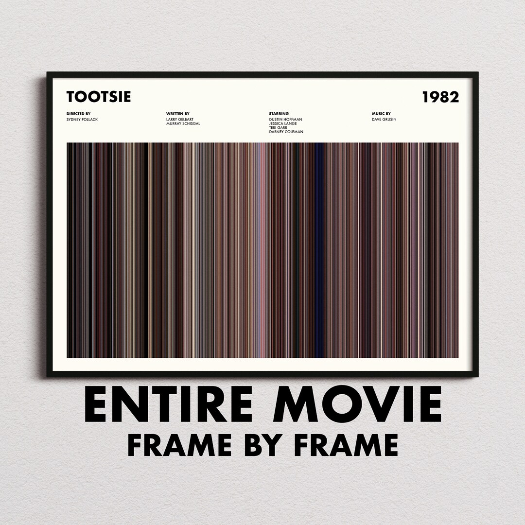 Tootsie Movie Barcode Print Tootsie Print Tootsie Poster - Etsy UK
