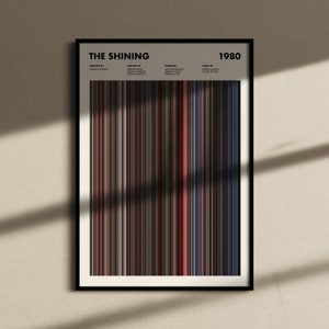 The Shining Movie Barcode Print, the Shining Print, the Shining Poster ...