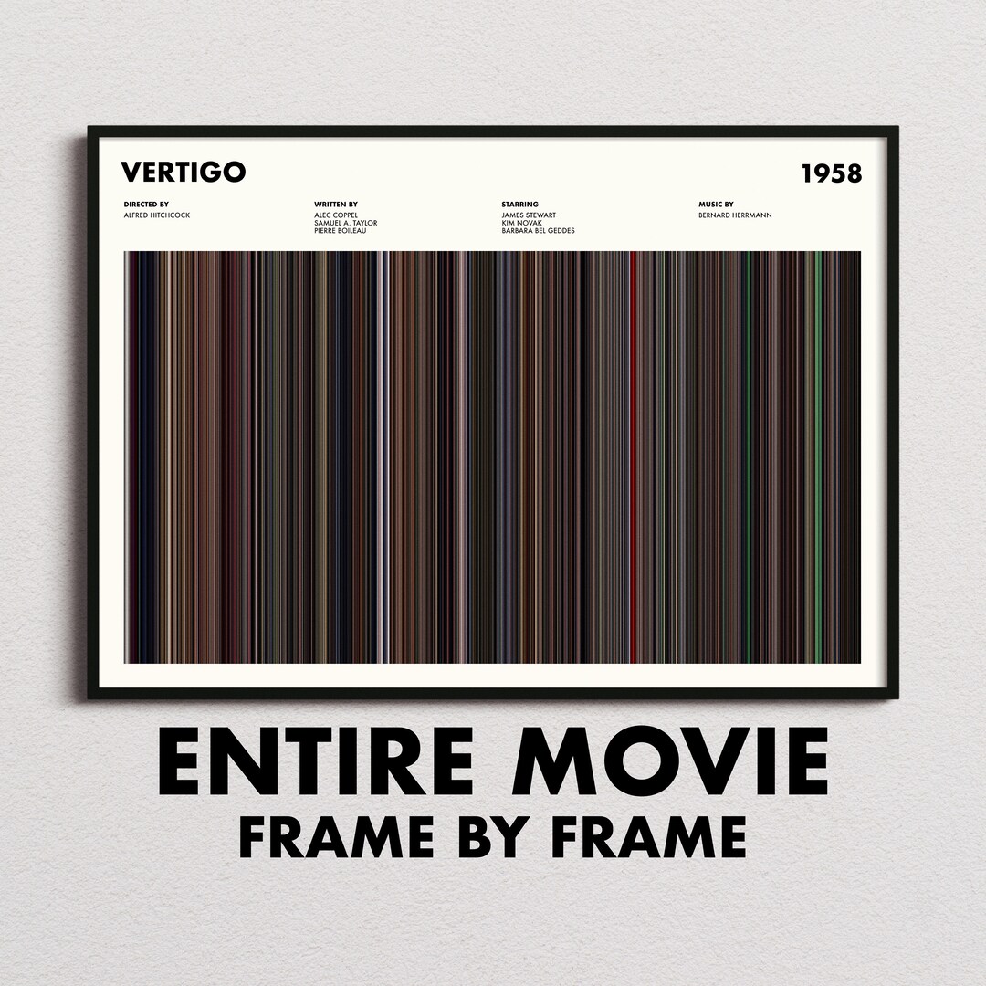 Vertigo Movie Barcode Print Vertigo Print Vertigo Poster - Etsy