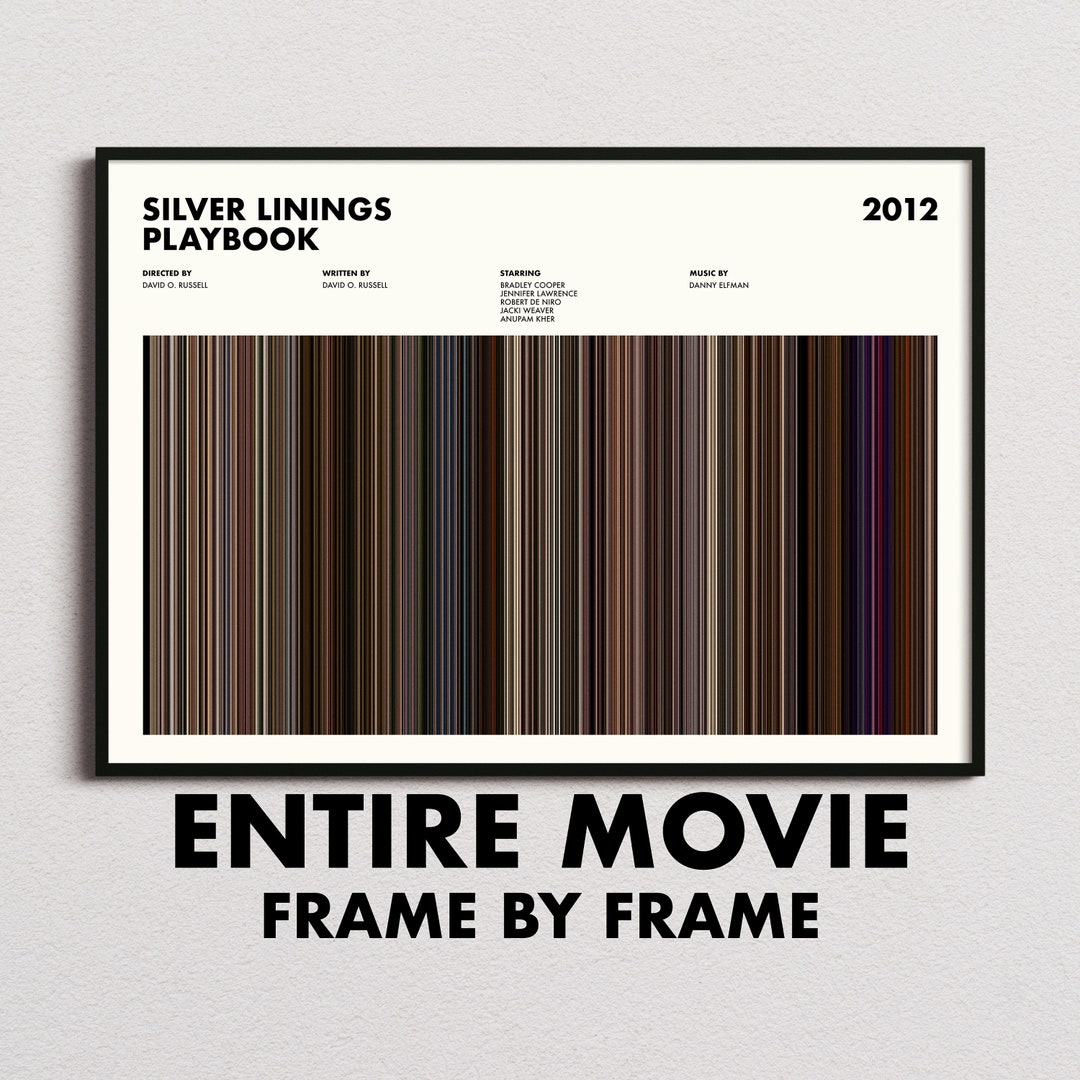 Silver Linings Playbook Movie Barcode Print, Silver Linings Playbook ...