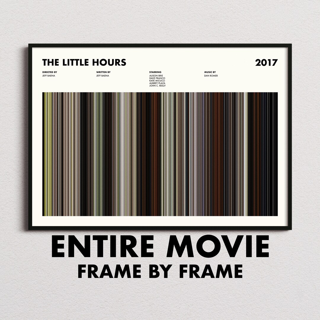 The Little Hours Movie Barcode Print, the Little Hours Print, the ...