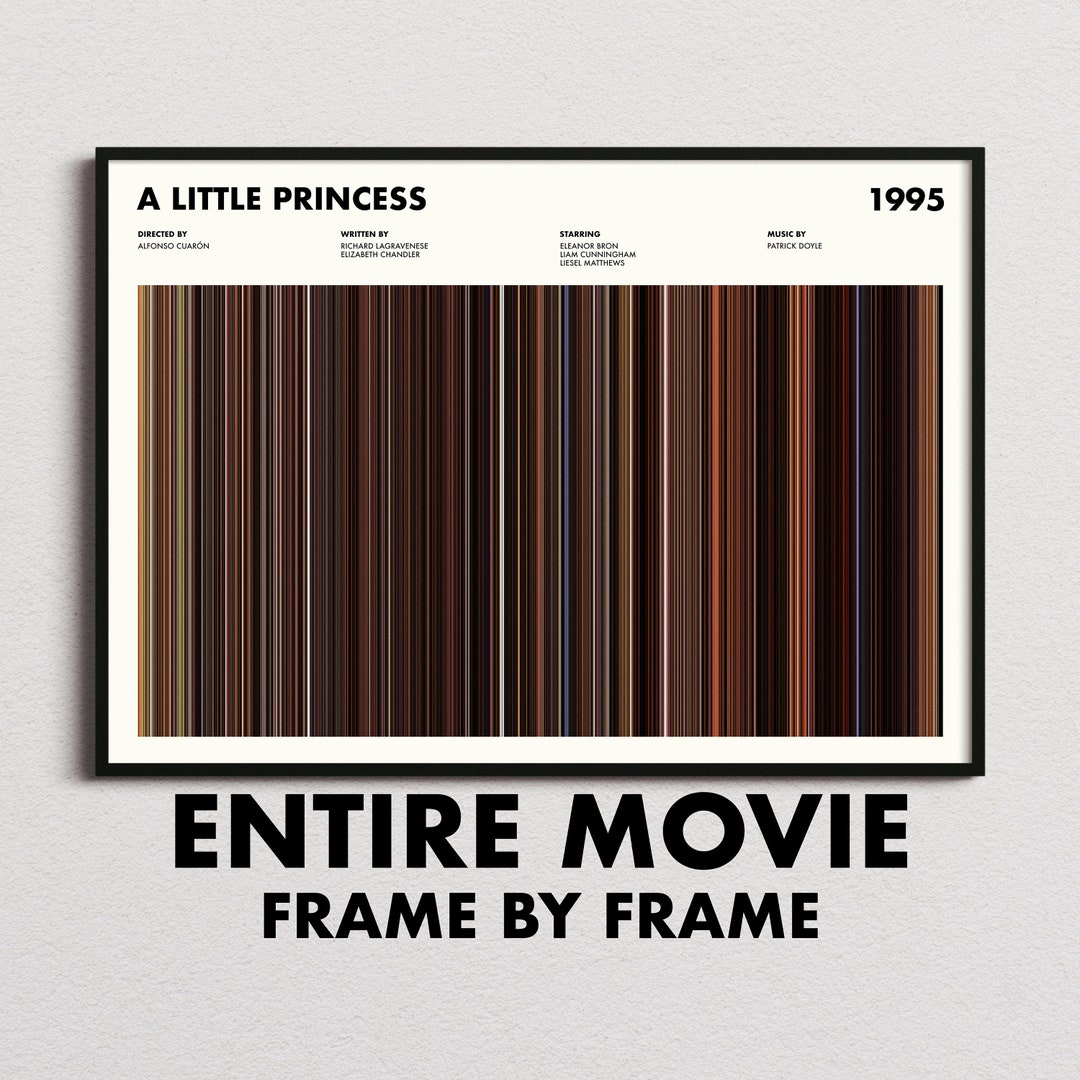 A Little Princess Movie Barcode Print, A Little Princess Print, A ...
