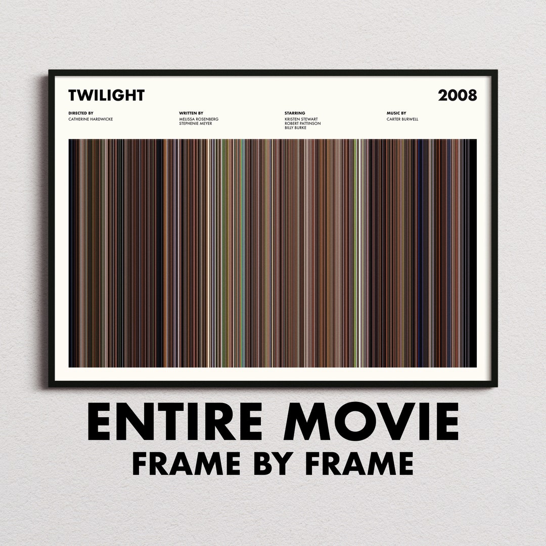 Twilight Movie Barcode Print, Twilight Print, Bridesmaids Poster ...