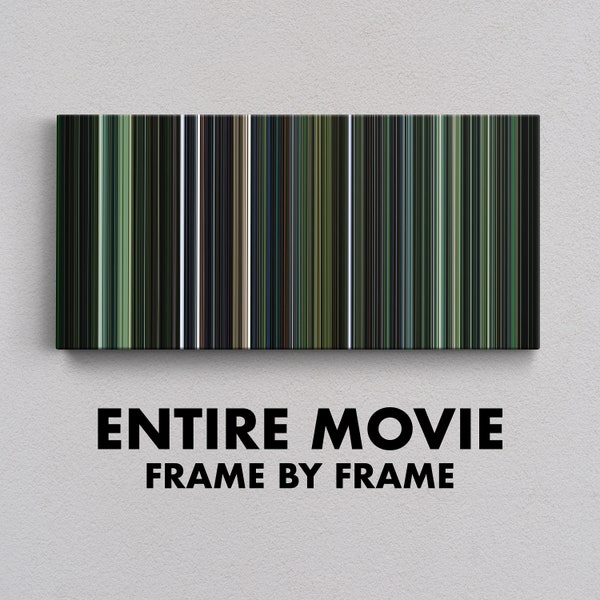 Matrix Barcode Movie Poster - Etsy