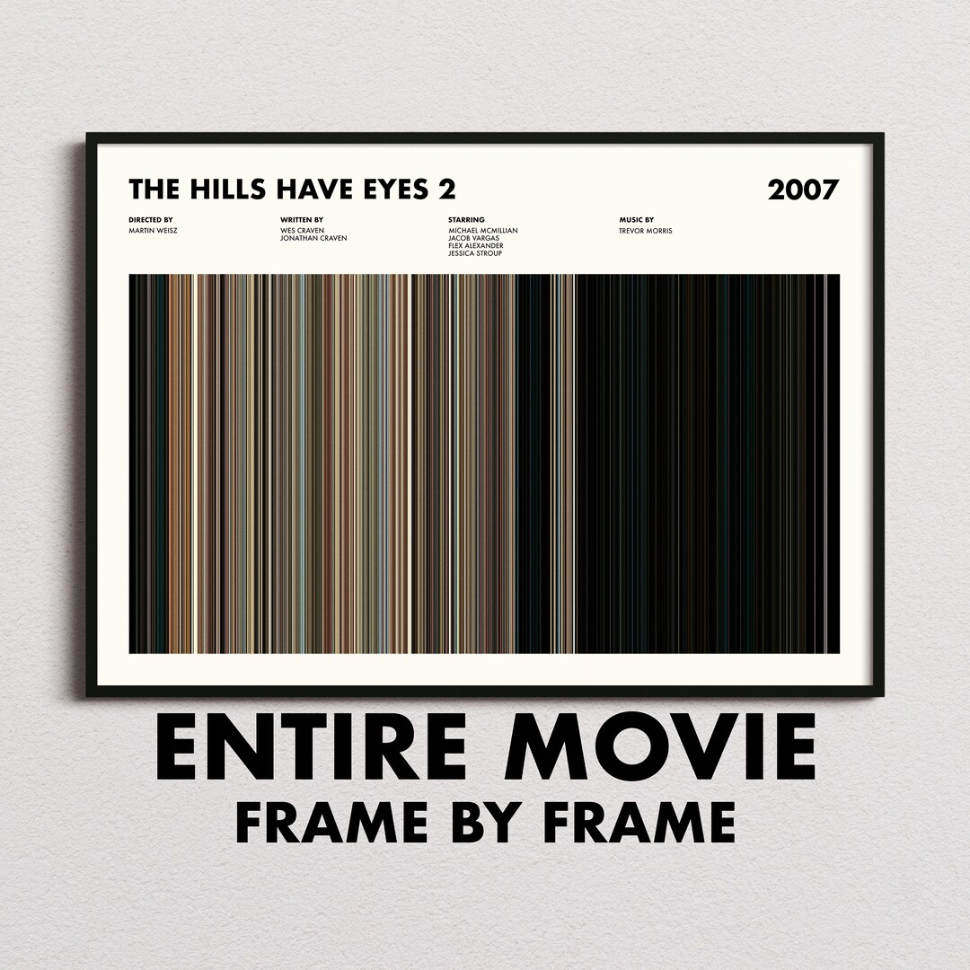 The Hills Have Eyes 2 Movie Barcode Print, the Hills Have Eyes 2 Print ...