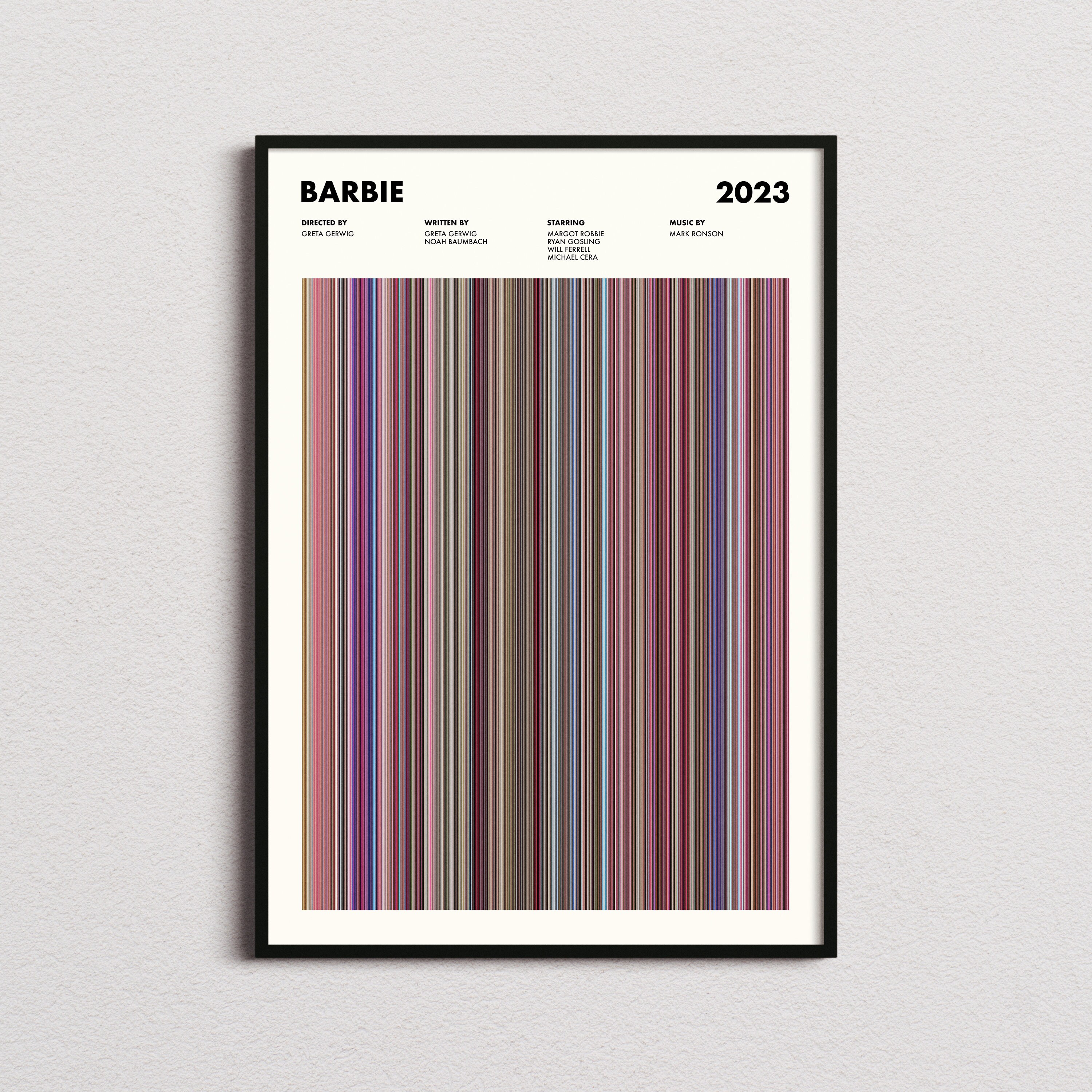Barbie Movie Barcode Print Barbie Movie Print Barbie Movie - Etsy Singapore