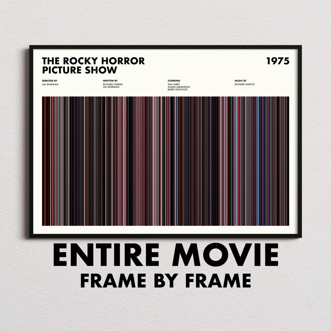 The Rocky Horror Picture Show Movie Barcode Print, the Rocky Horror ...