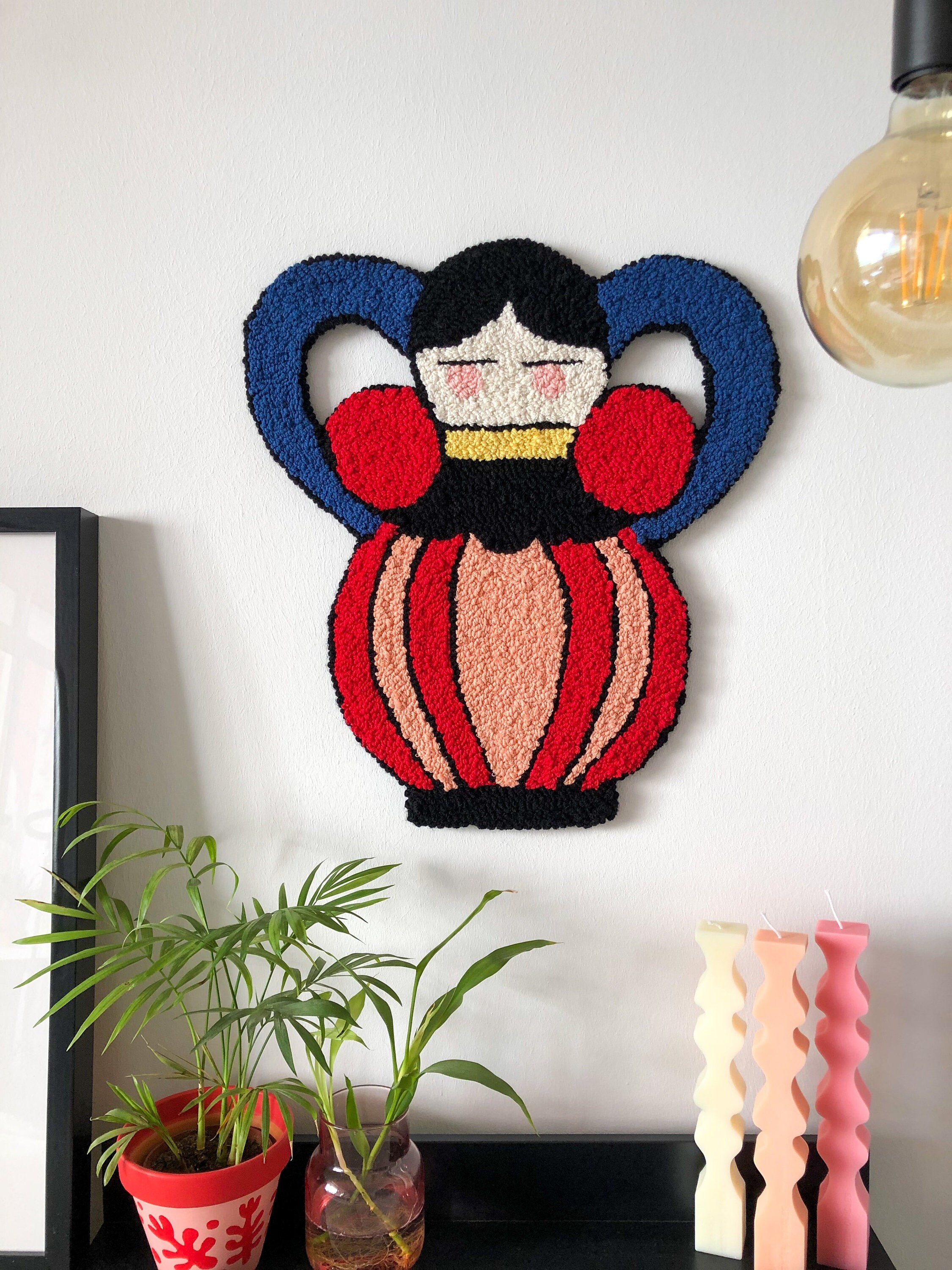 Tufted Wall Hanging Tufted Wall Decor Tufted Rug Wall Decor | Etsy