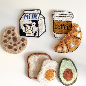 Punch Needle Coasters, Tufted Coasters, Drink Coasters, Tufted Rug ...
