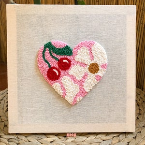 Punch Needle Wall Decor Punch Needle Wall Hanging Tufted - Etsy
