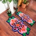 Tufted Rug, Flowers Rug, Handmade Carpet, Hand Tufted Rug, Mini Rug - Etsy