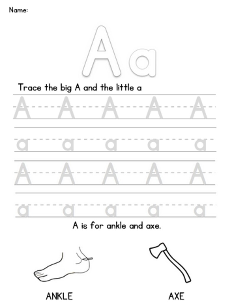Let S Learn The Alphabet Etsy