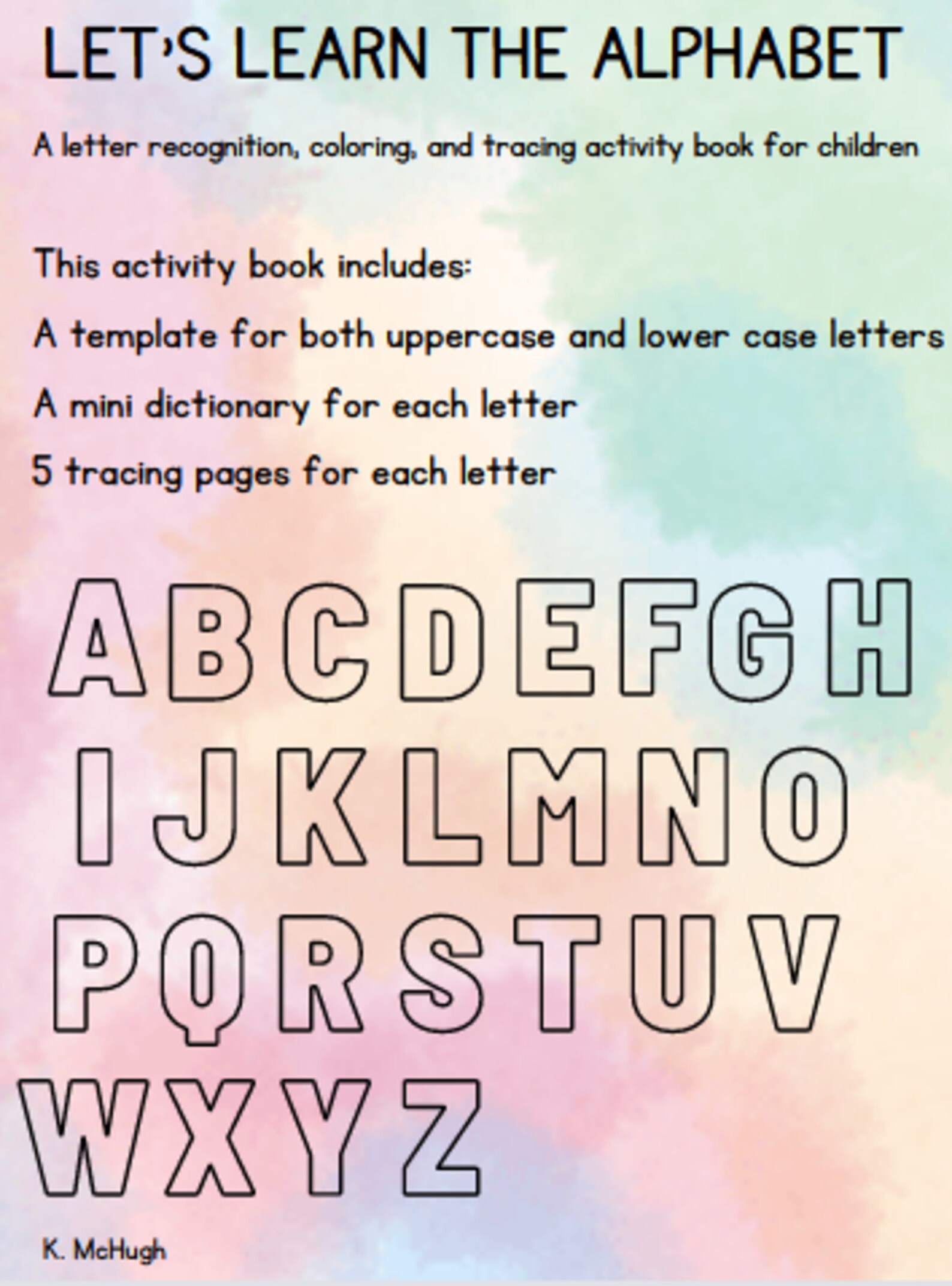 Let's Learn the Alphabet - Etsy