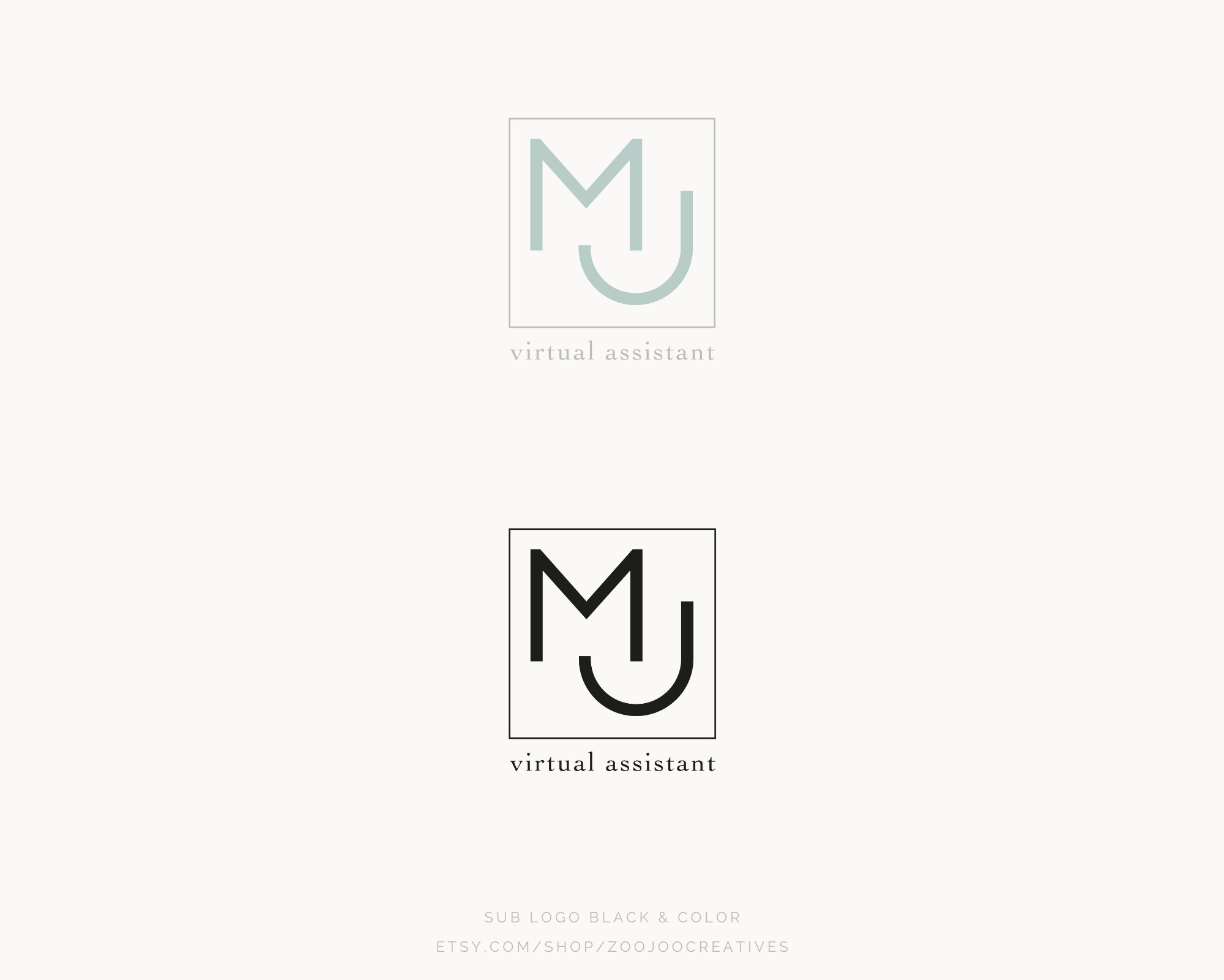 Premade Logo, Initials Logo, Virtual Assistant Logo Design, Coach Logo ...