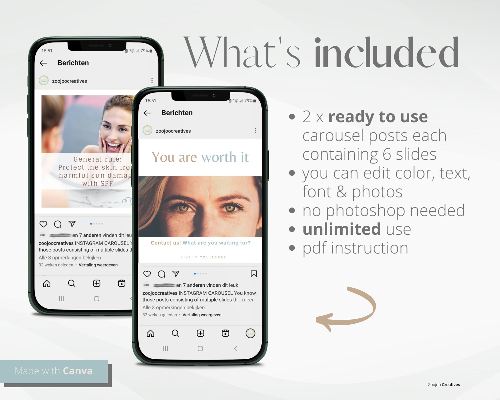 Instagram Beauty Carousel, Instagram for Beauty Businesses, Carousel ...