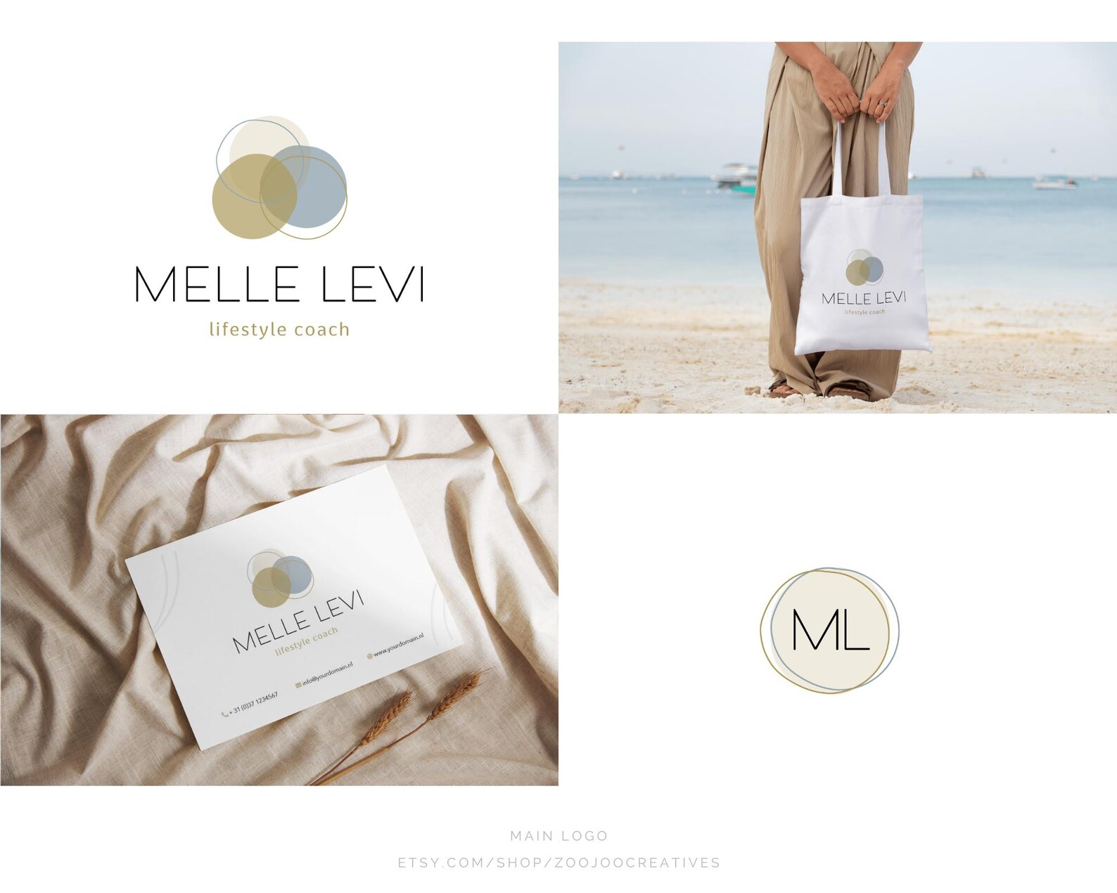 Logo Coach, Logo Circles, Spiritual Logo Circle Design, Branding ...