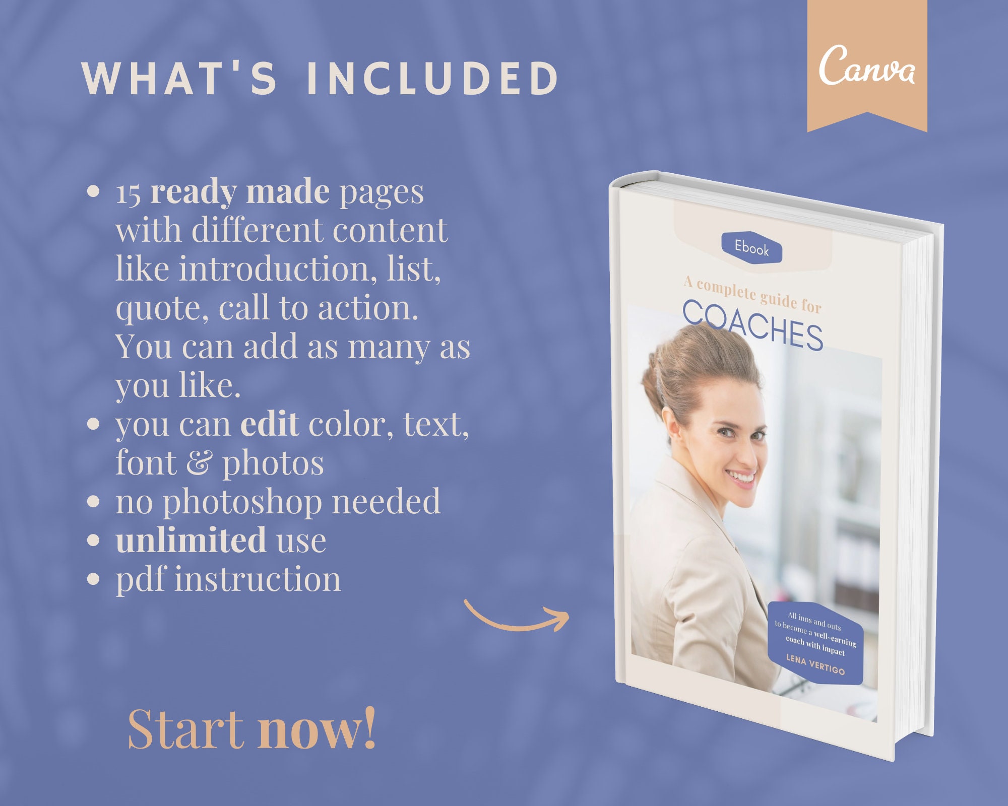 Ebook Template for Coaches, Customizable Ebook Template, Canva Coaching ...