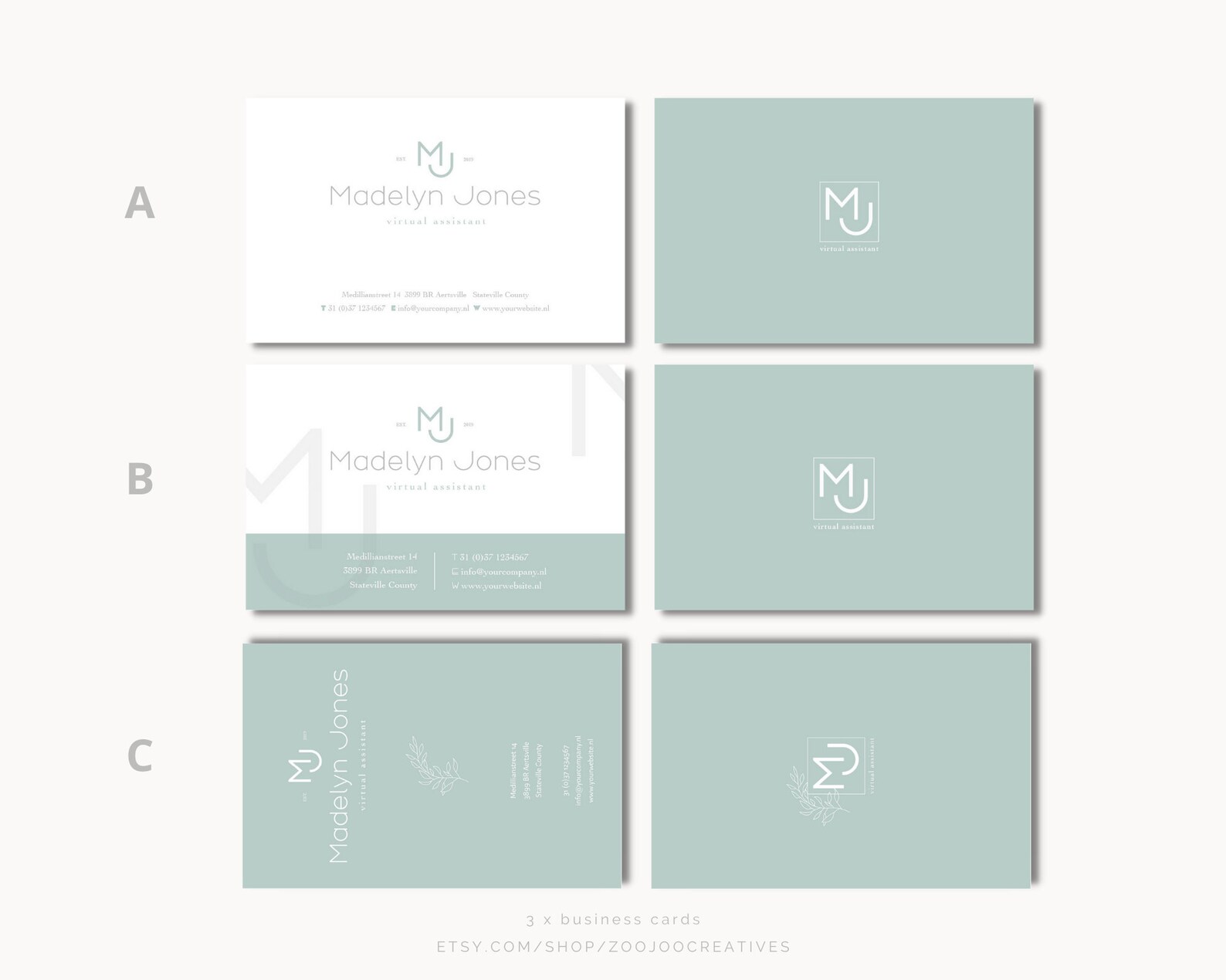 Premade Logo, Initials Logo, Virtual Assistant Logo Design, Coach Logo ...