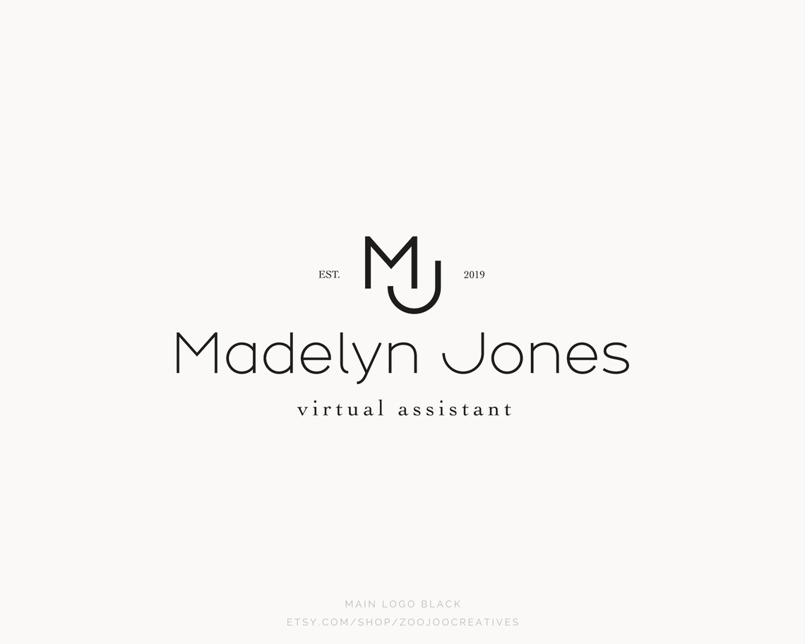 Premade Logo, Initials Logo, Virtual Assistant Logo Design, Coach Logo ...