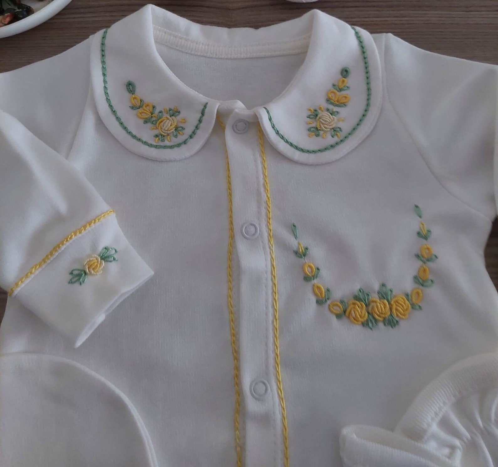 Baby Outfit From Organic Cotton, Personalized Unisex Newborn Set With ...