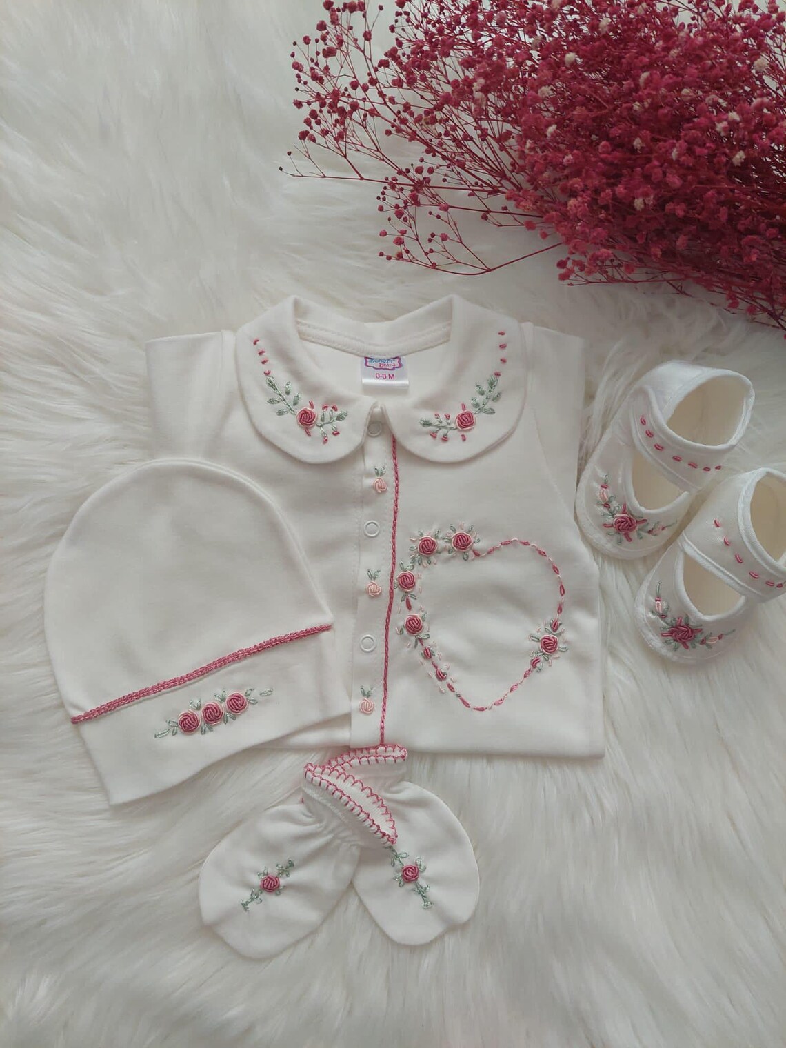 Personalized Newborn Baby Coming Home Outfit With a Name Embroidered ...