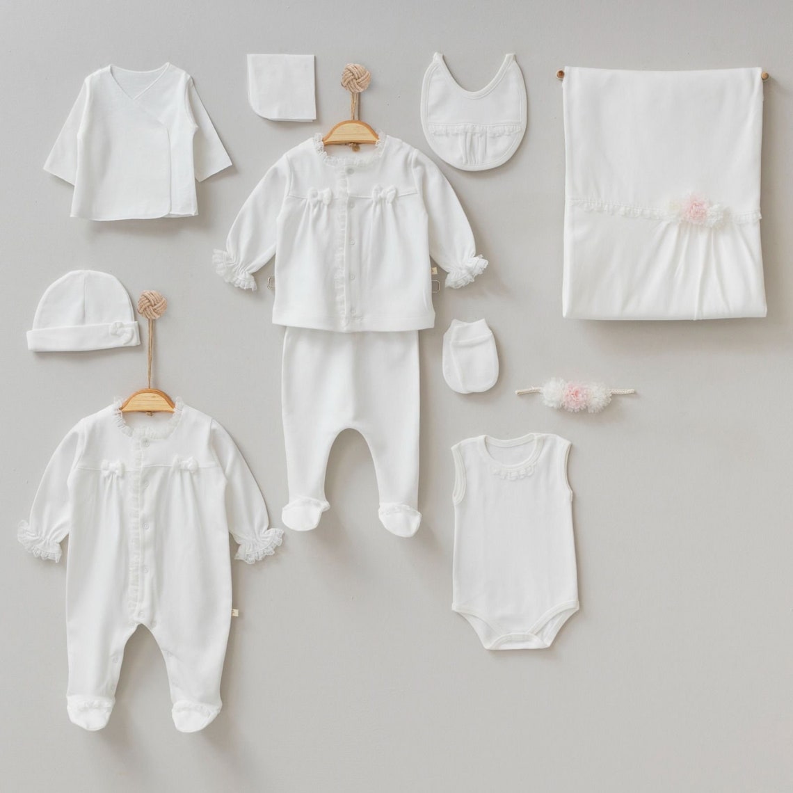 Newborn Baby Girl Coming Home Outfit, Newborn Baby Clothes Set, Baby ...