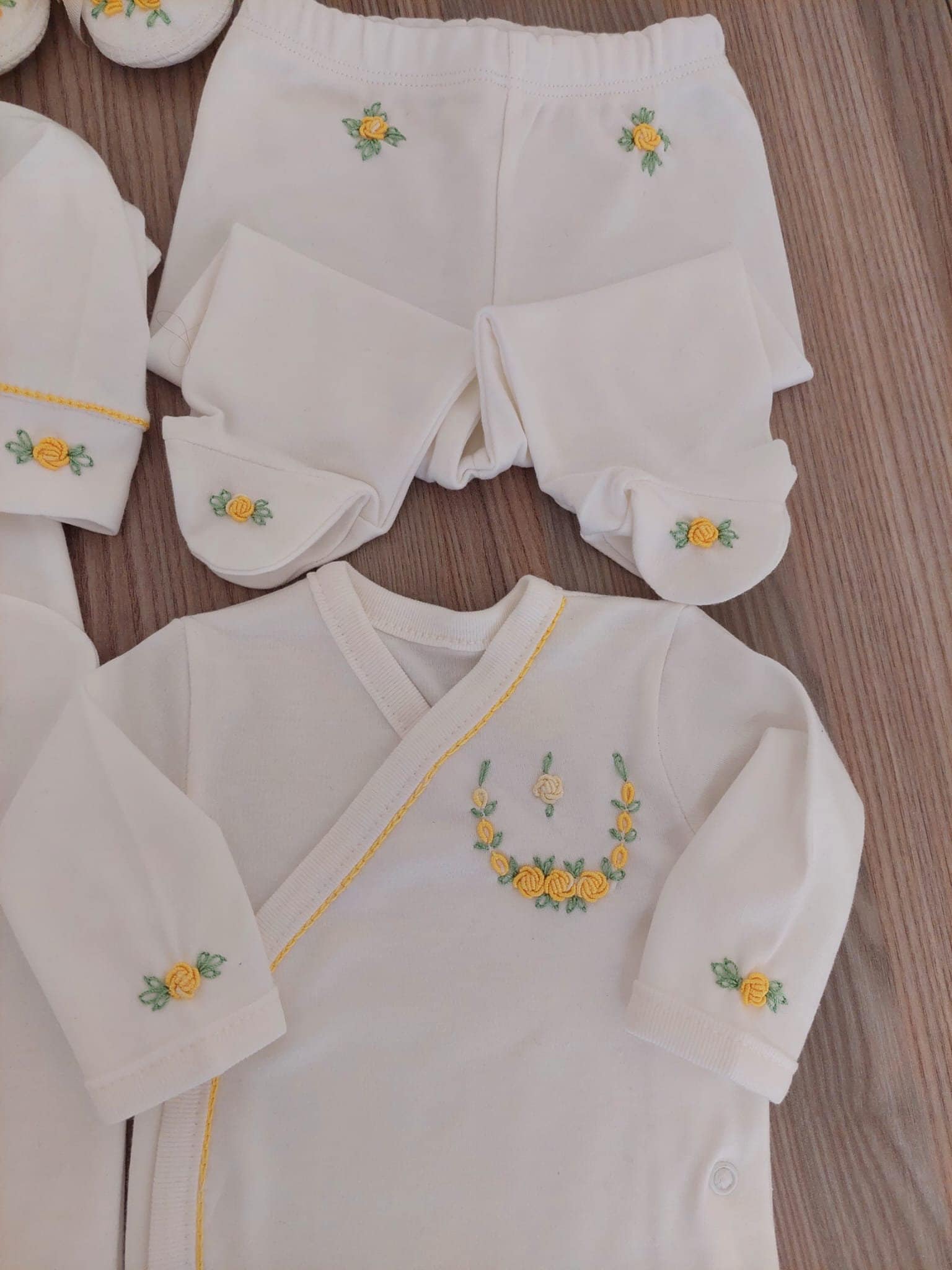 Baby Outfit From Organic Cotton, Personalized Unisex Newborn Set With ...