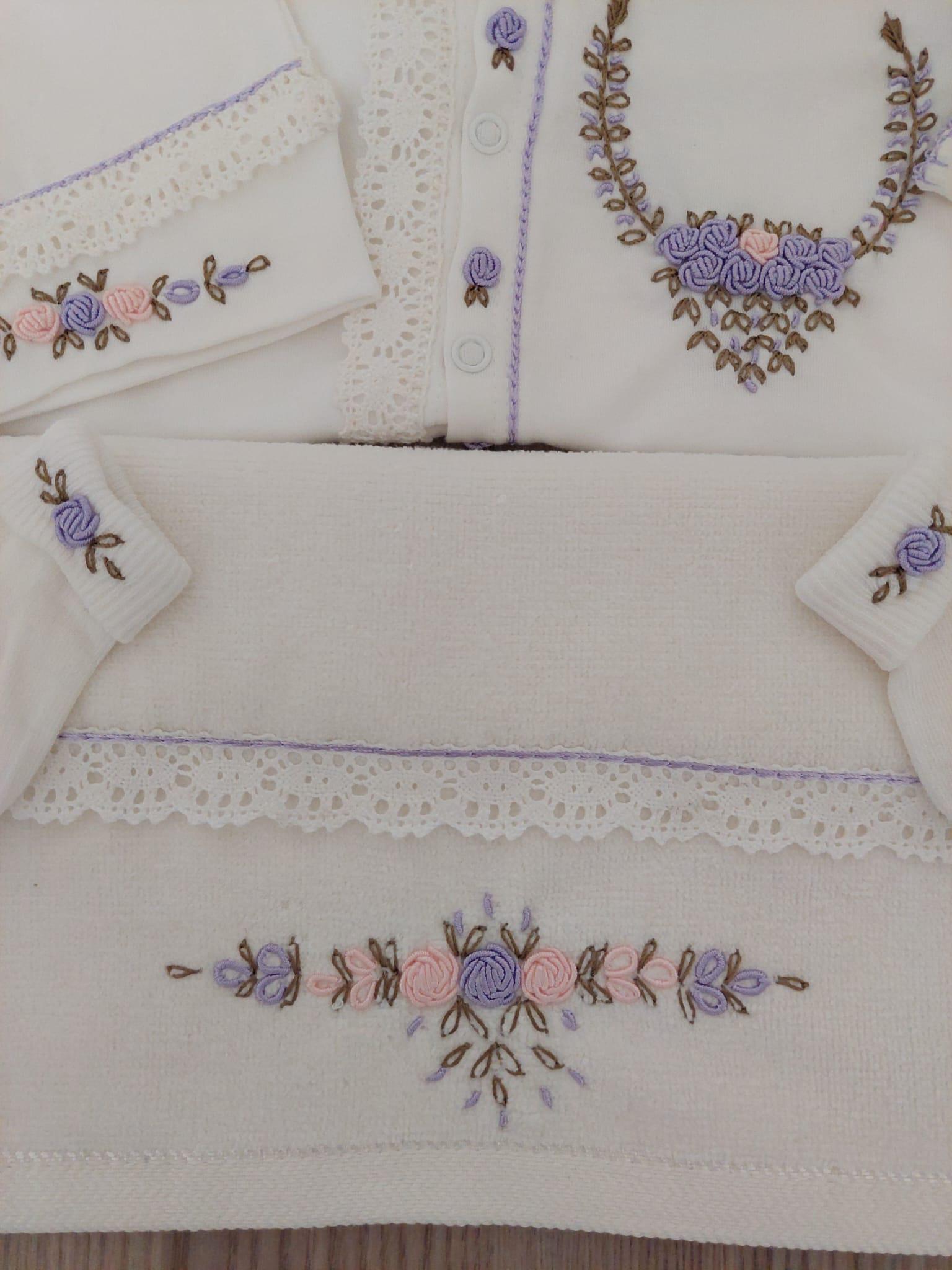 Personalized Newborn Outfit With Embroidered Handwork, Gift With Hand ...