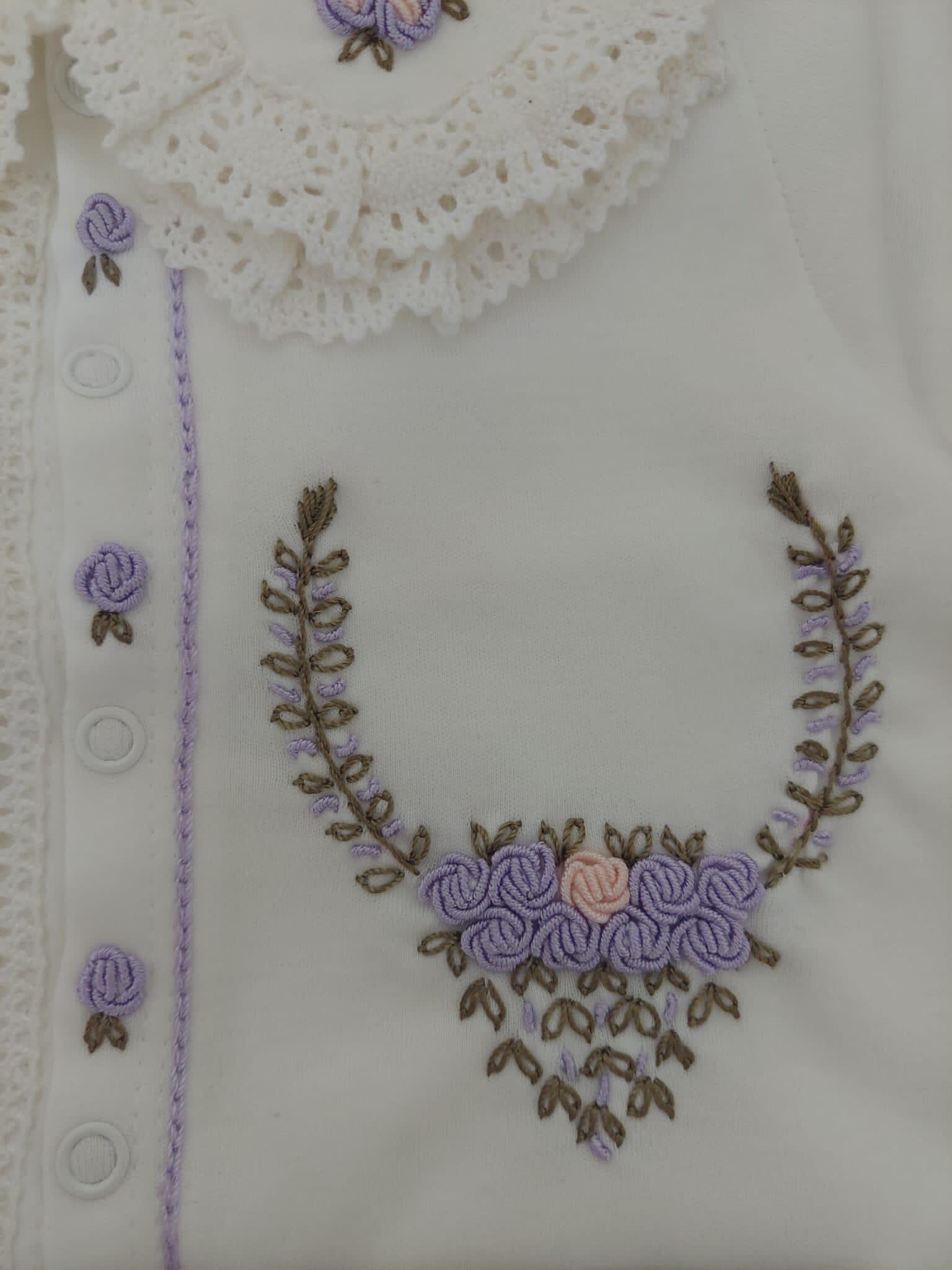 Personalized Newborn Outfit With Embroidered Handwork, Gift With Hand ...