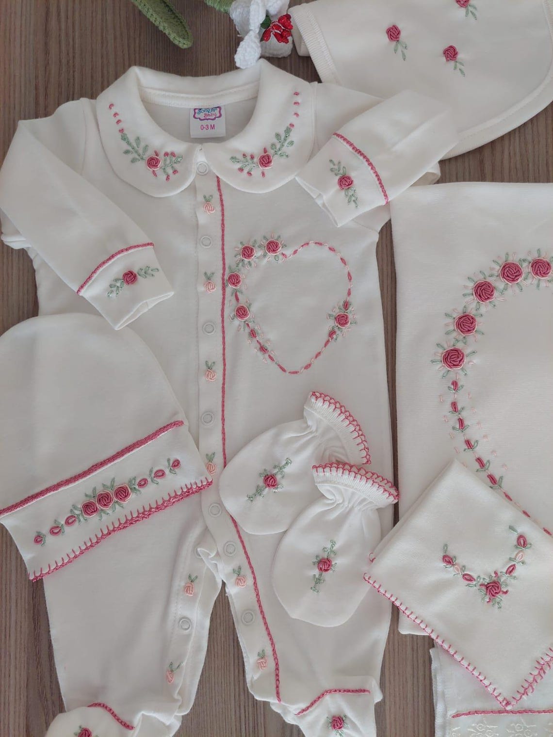 Personalized Newborn Baby Coming Home Outfit With a Name Embroidered ...