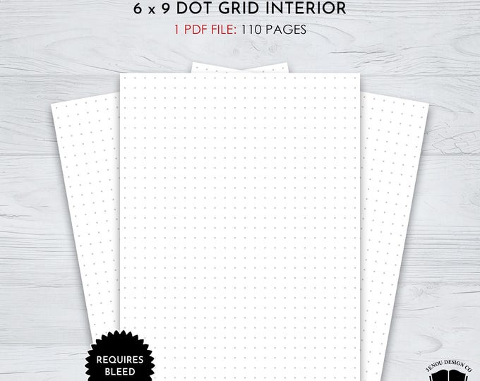 Complete KDP Kit for Dot Grid Notebook Templates With 10 Book Covers ...