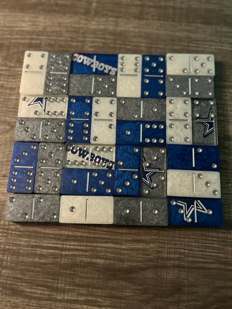 Dallas Cowboys Inspired Dominoes | Etsy