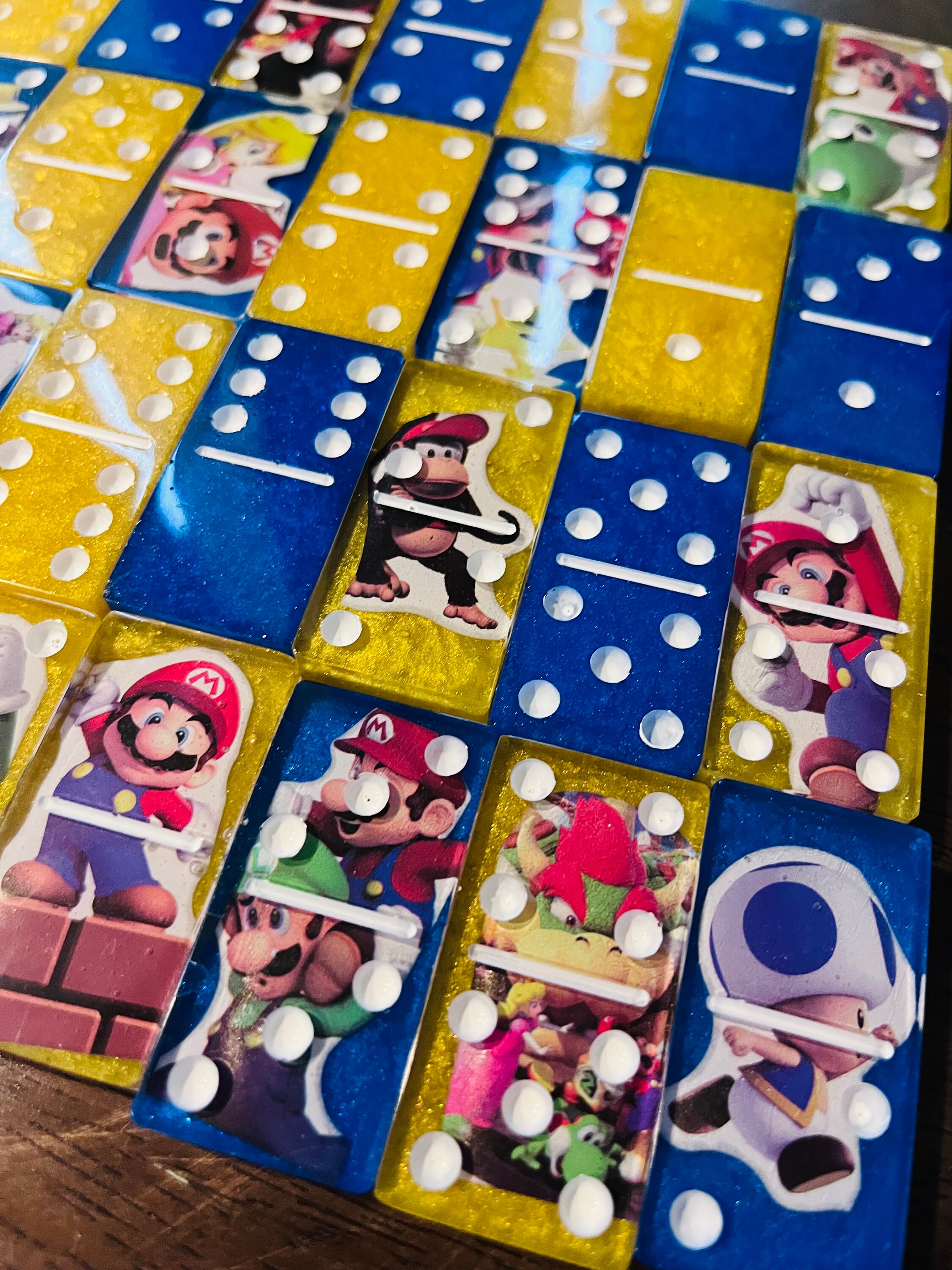 Super Mario and Friends Inspired Dominoes - Etsy